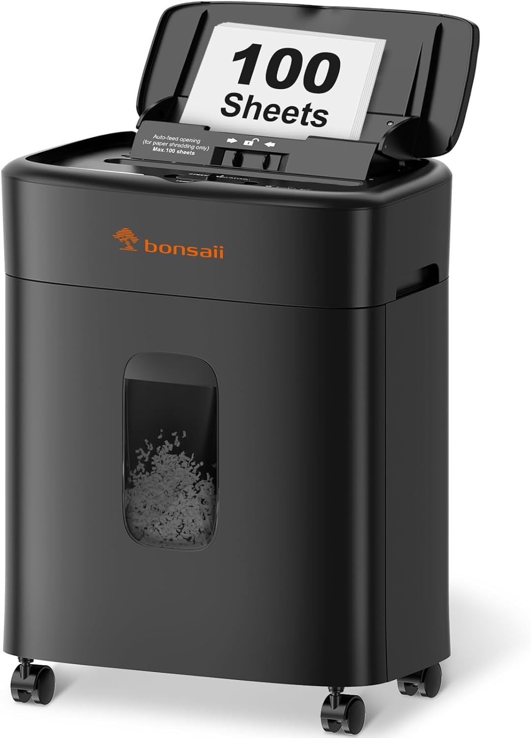 100 Sheets Auto Feed Paper Shredder, Up to 30 Minutes Shredders for ...