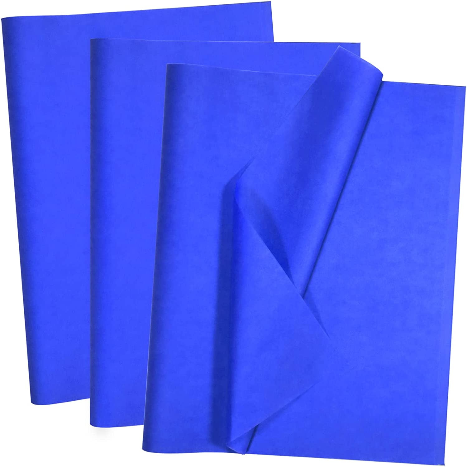100 Sheets Blue Tissue Paper 14 x 20 Inches Blue Wrapping Paper Bulk ...