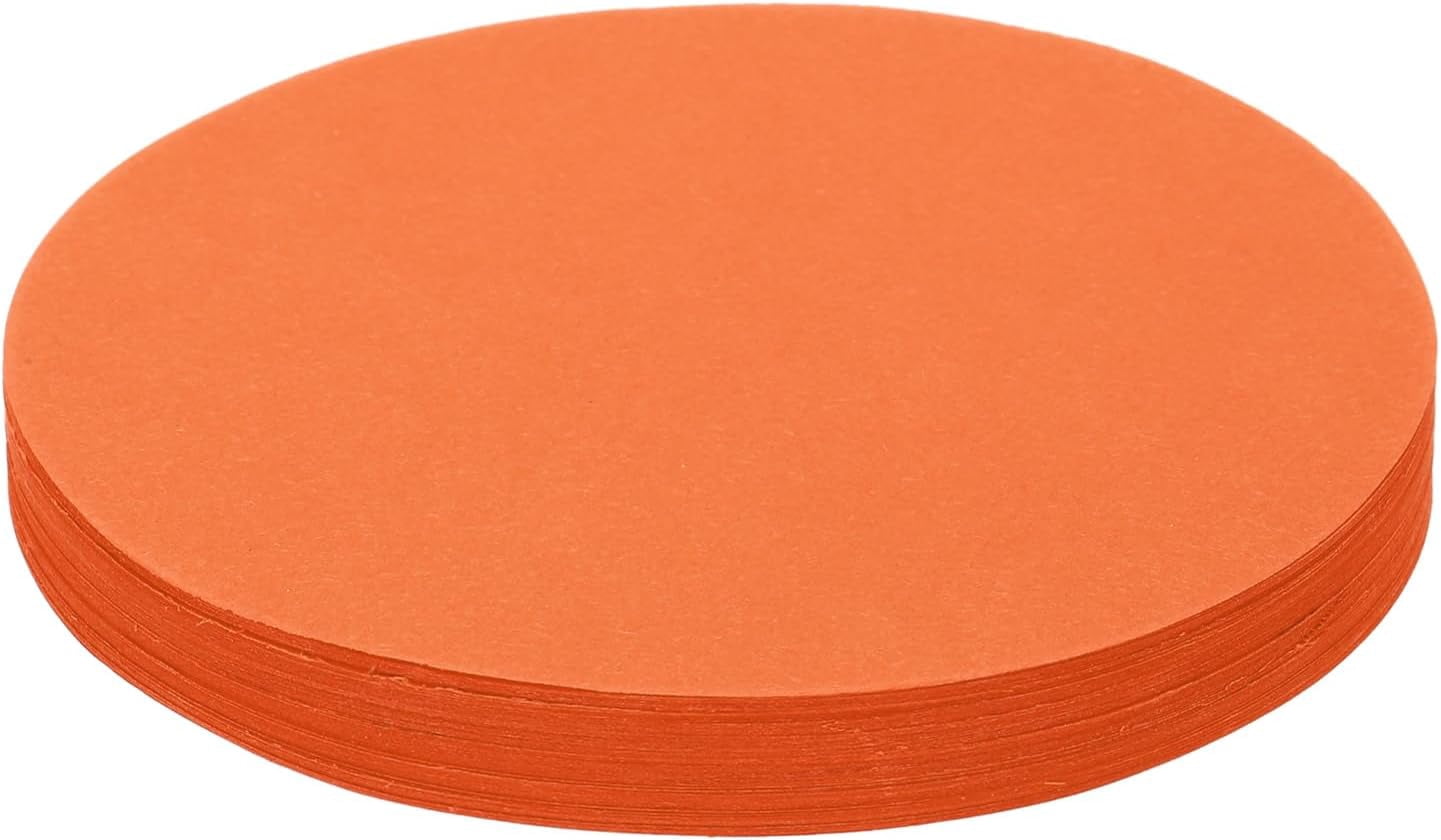 100 Sheets Circles Cutouts Paper, 4 Inch Round Origami Cardstock ...