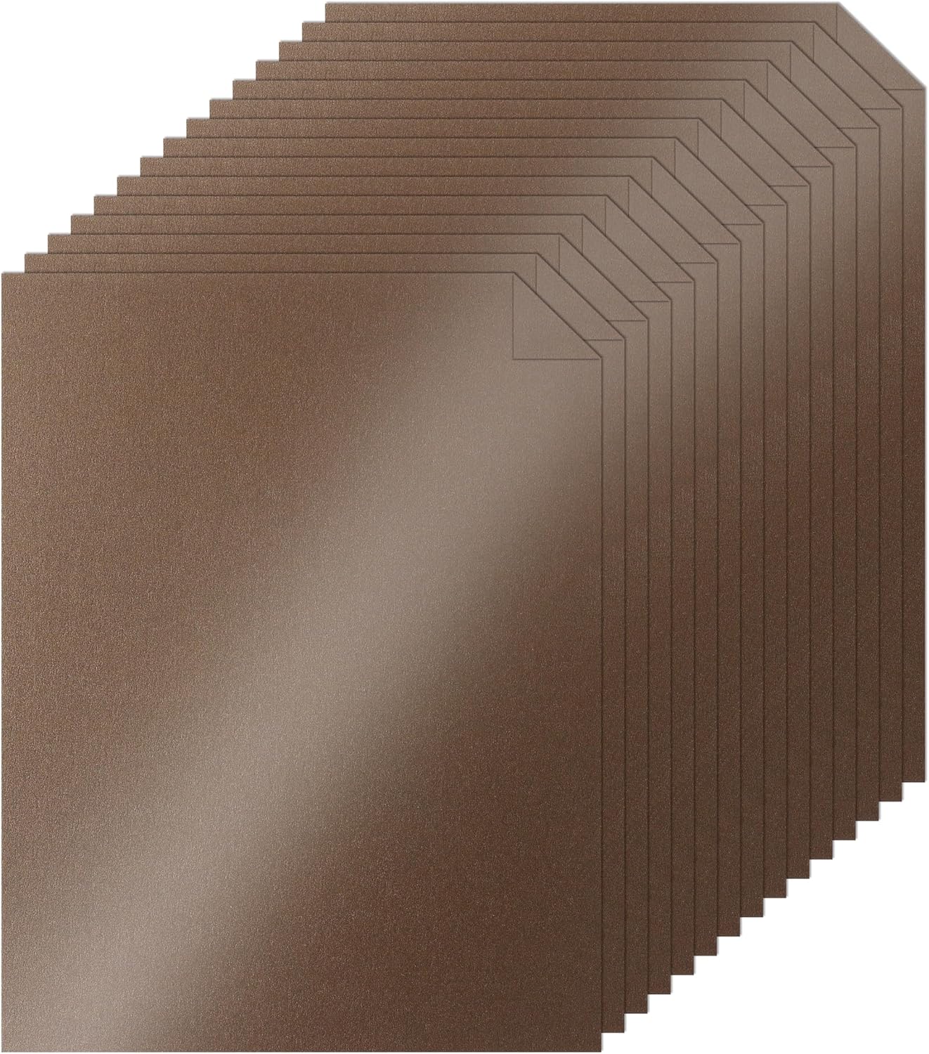 100 Sheets Coffee Shimmer Cardstock 8.5 x 11 Greeting Cards, 200gsm ...