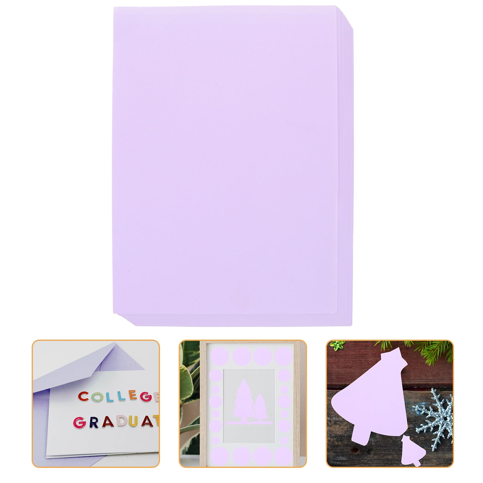 100 Sheets Color A4 Paper Making Kit Card Stock Colored Printer Origami ...
