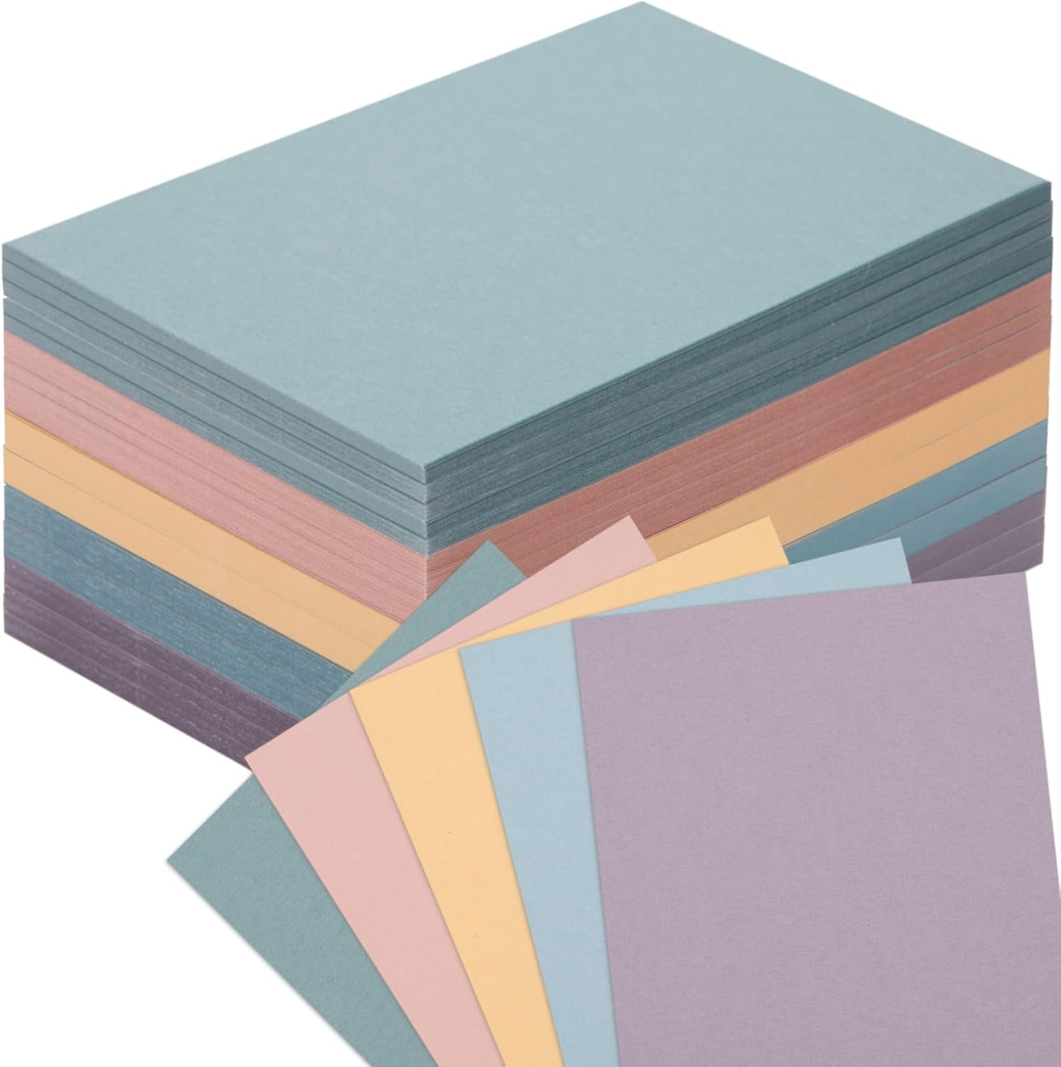 100 Sheets Colored Cardstock 4 x 6 Inch Blank Colorful Thick Paper 92LB ...