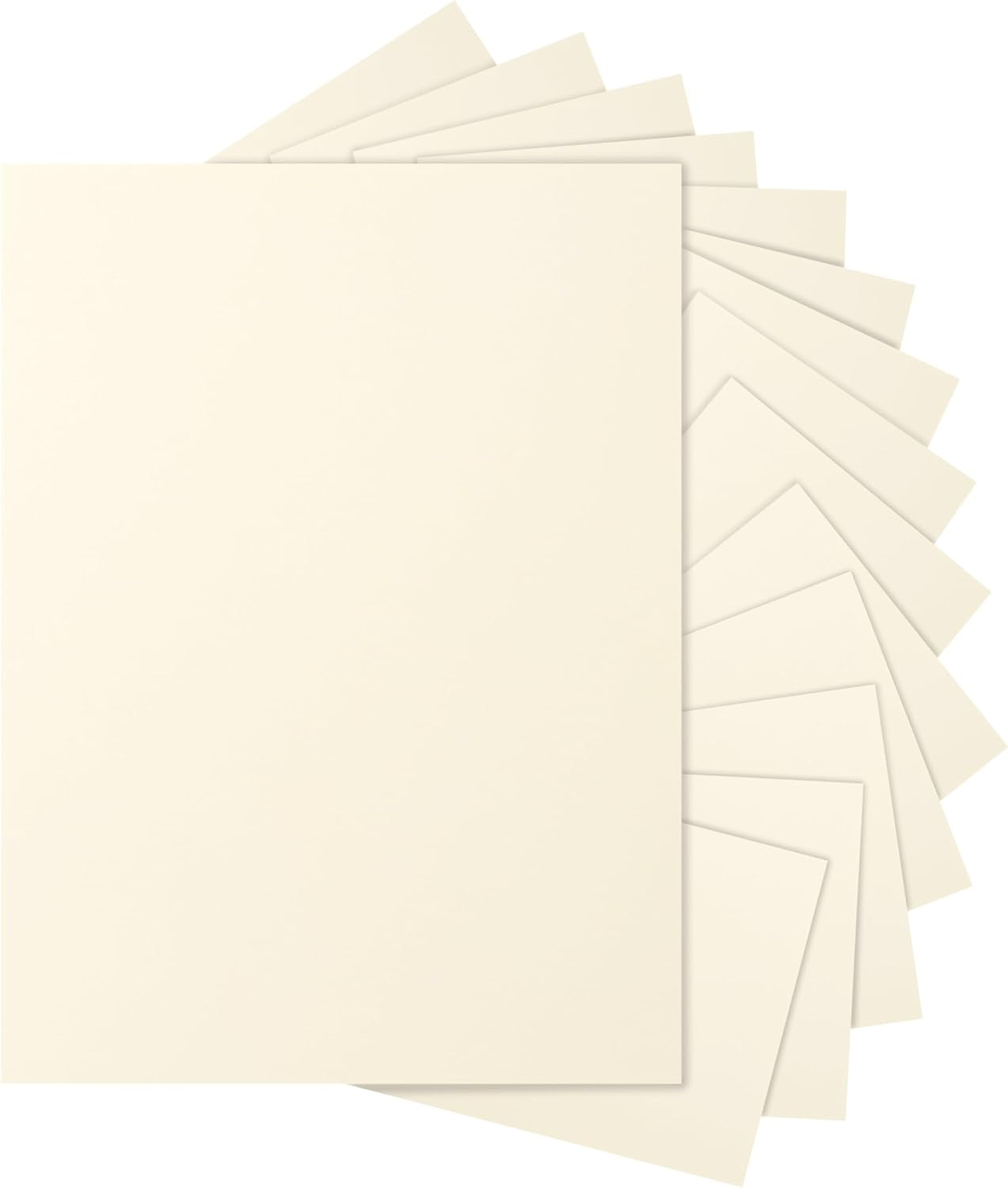 100 Sheets Cream Cardstock 8.5 x 11 Ivory Paper, 200gsm/75lb Off White ...