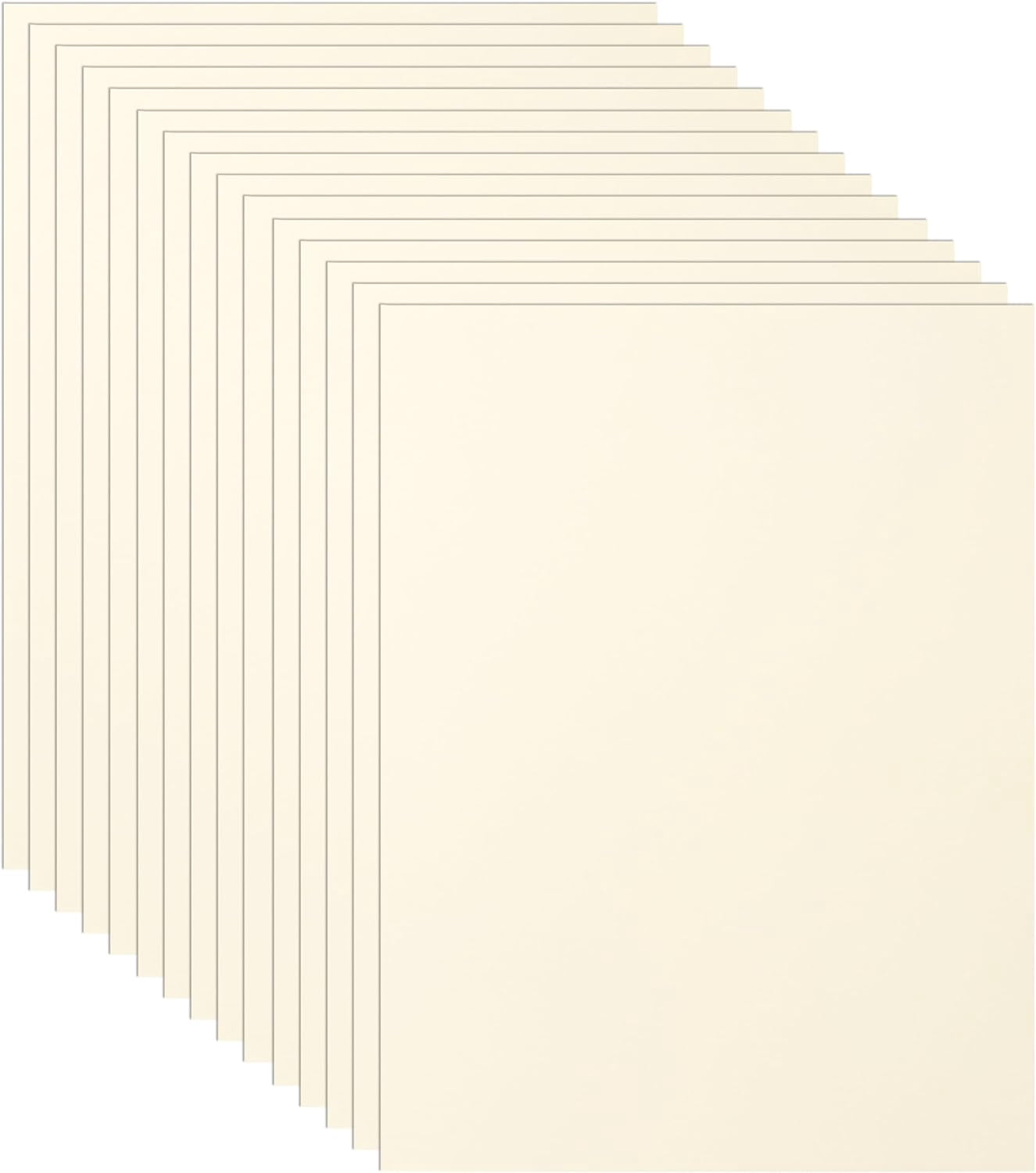 100 Sheets Cream Cardstock 8.5 x 11 Off White Paper, 200gsm/75lb ...