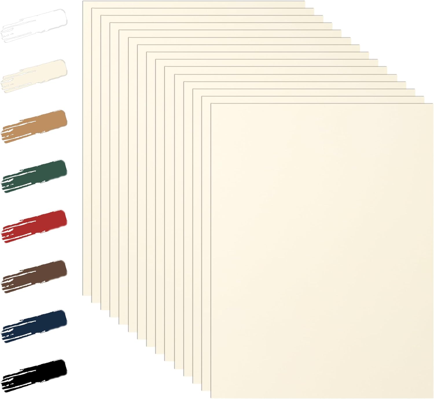 100 Sheets Cream Cardstock 8.5 x 11 Off White Paper, 92lb Premium Ivory ...