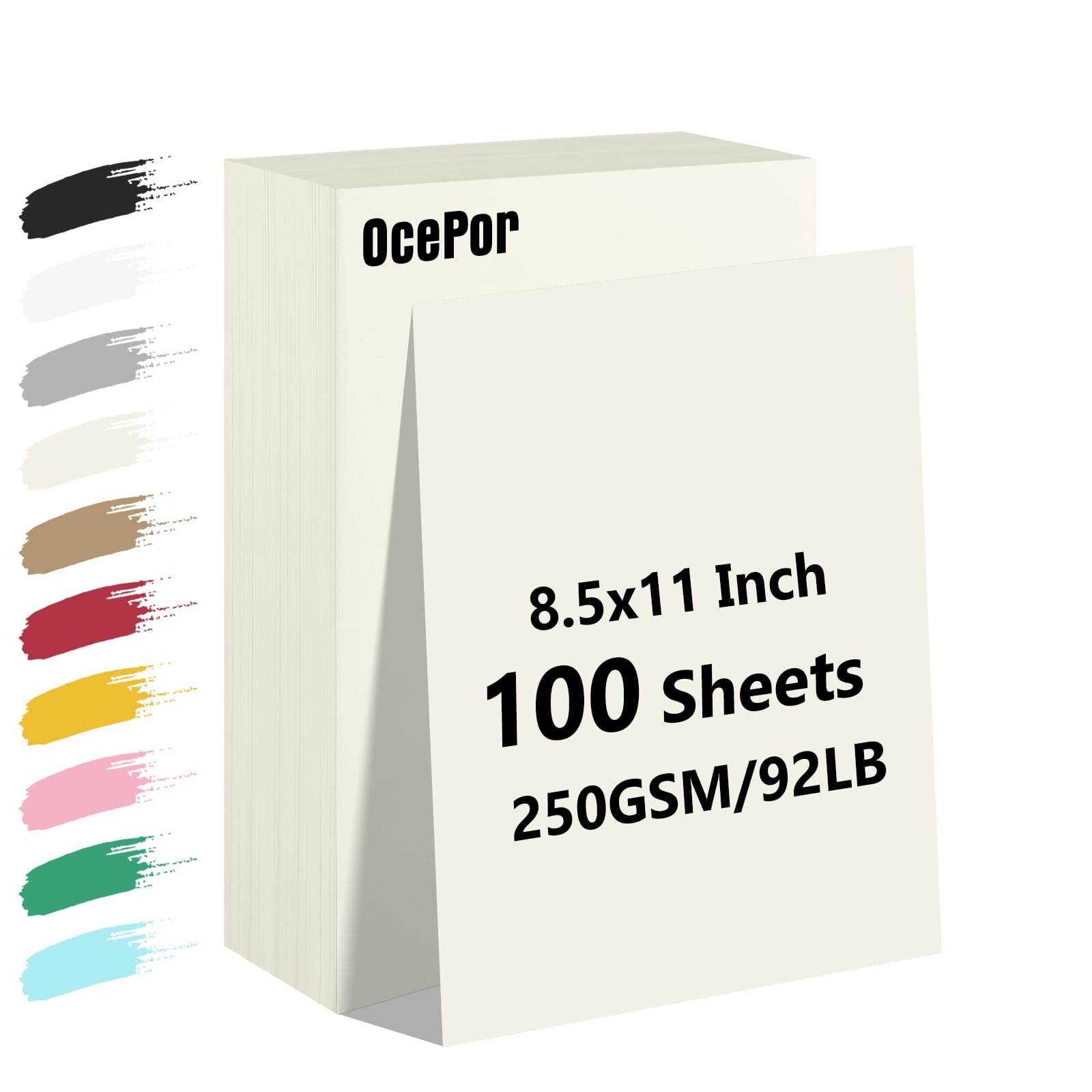 100 Sheets Cream Cardstock MSF2 Paper, Colored Printer Paper 8.5 x 11 ...