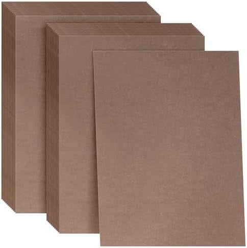 100 Sheets Dark Brown Kraft Cardstocks, Letter Size Thick Card Stock ...