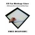 100 Sheets EZ Custom cut Birdcage Liner available in -Poly Coated-Plain ...