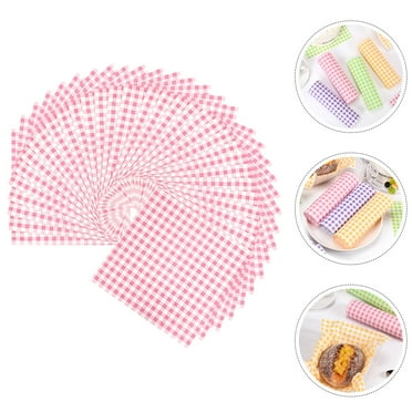 50 Sheets Food Wrap Paper Deli Greaseproof Paper Sandwich Cake Wrappers ...