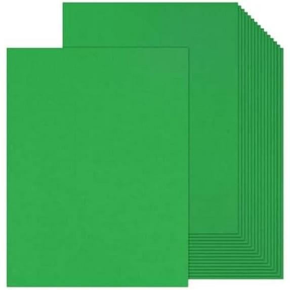 100 Sheets Green Cardstock 8.5 x 11, 80lb Green Card Stock Thick ...