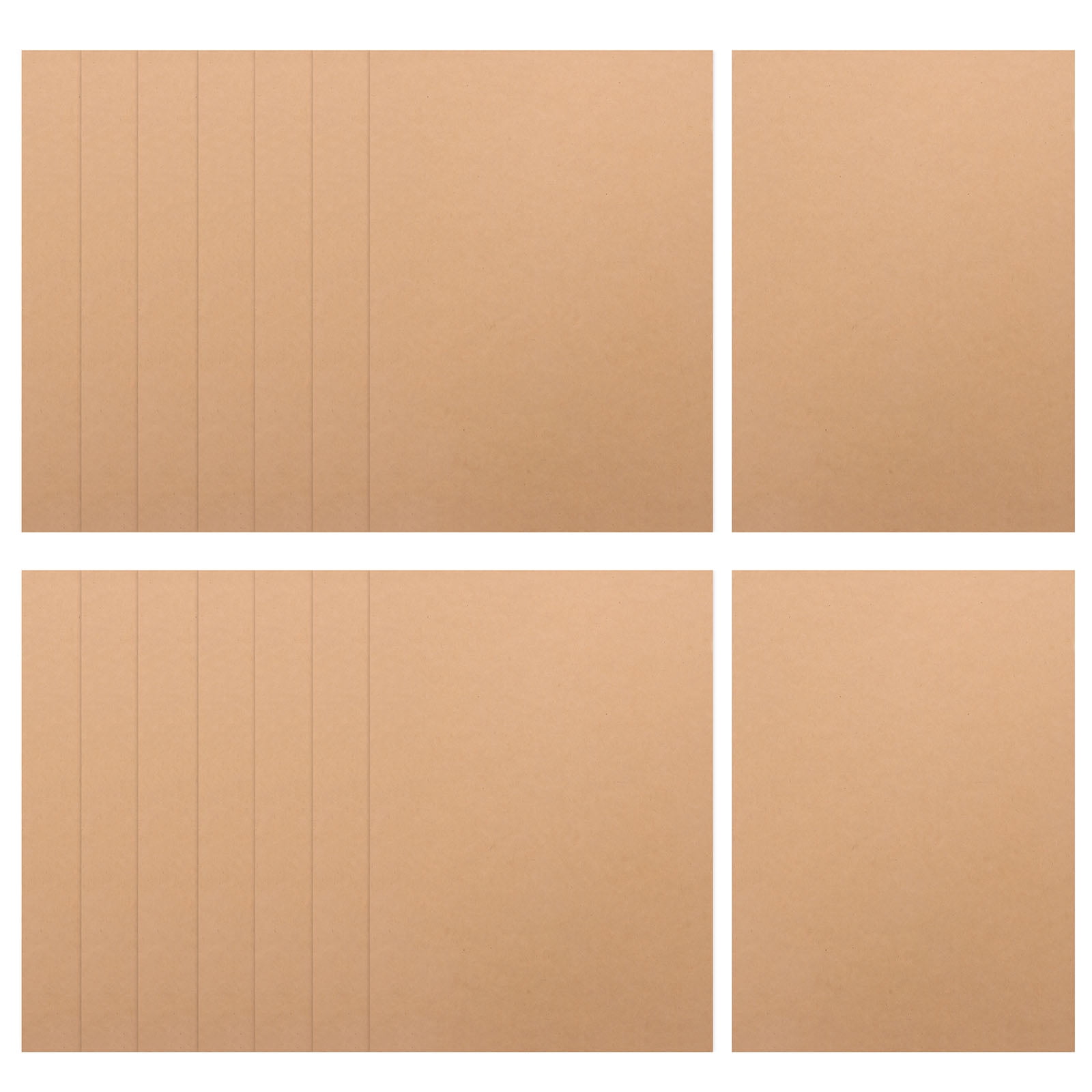 100 Sheets Hard Card Paper Thickened Kraft Cardstock - Walmart.com