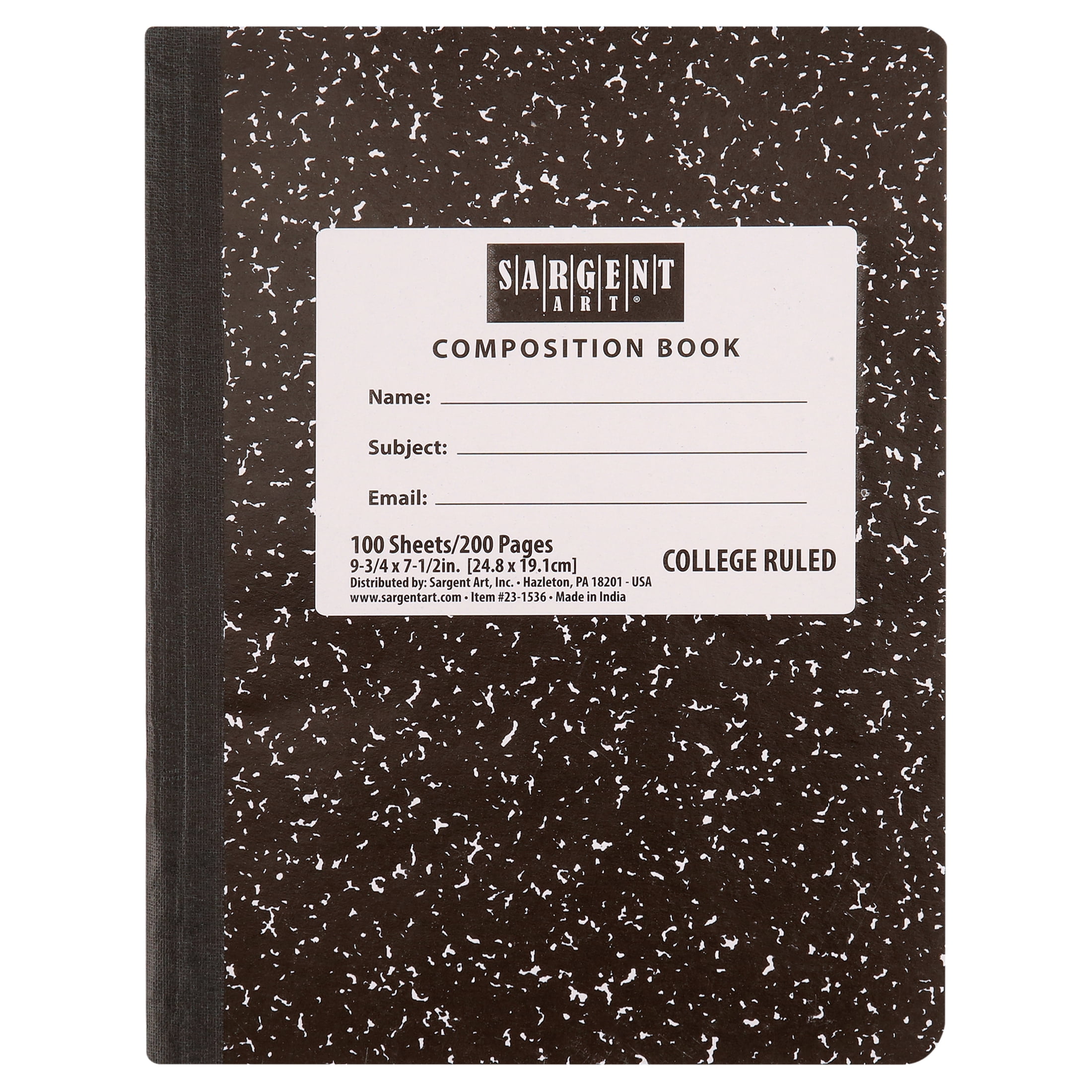 Primary Wide Ruled Composition Hard Cover Notebook, 7.5" x 9.75", 100 ...