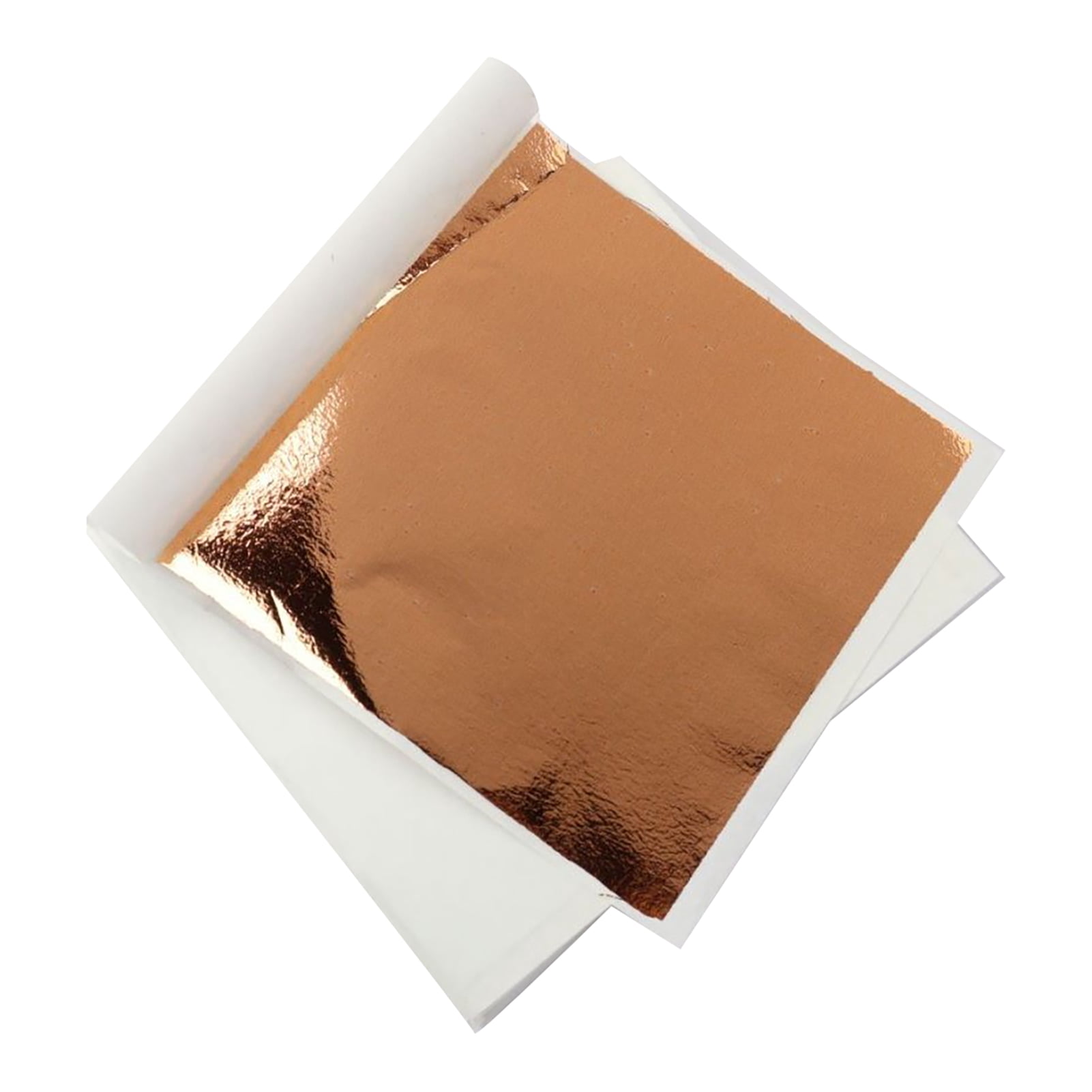 100 Sheets Imitation Gold Foil Metallic Foil Squares Sliver Alloy Foil ...