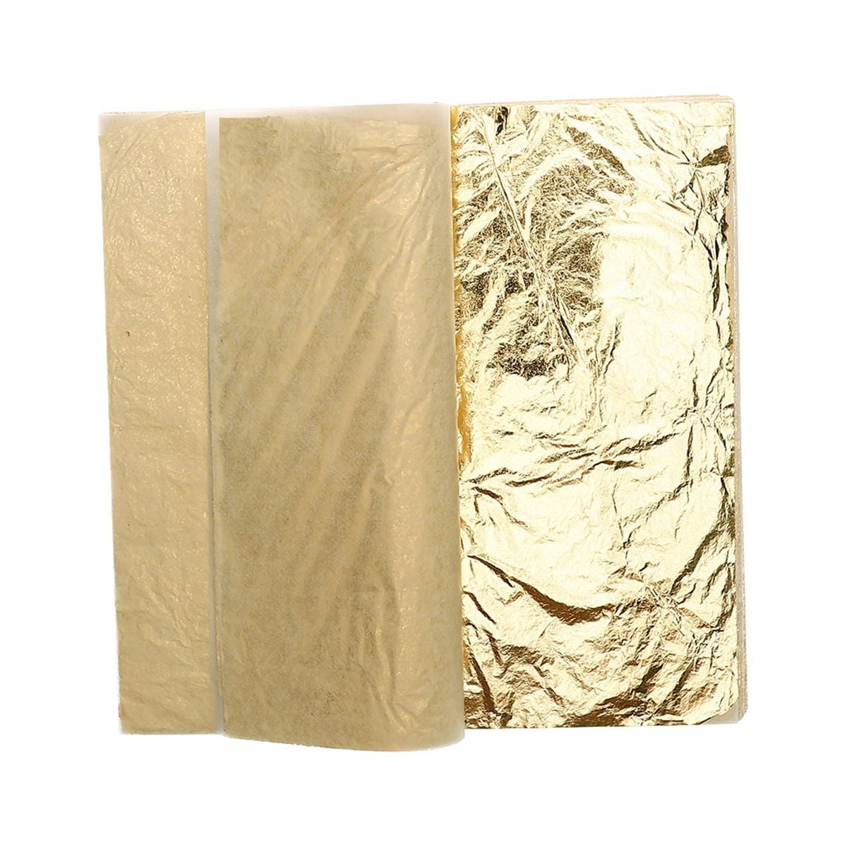 100 Sheets Imitation Gold Leaf 5.5 Inch for Art / Crafts Decoration ...