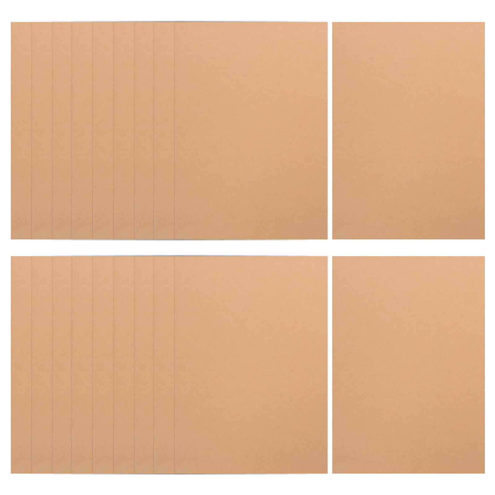 100 Sheets Kraft Cardstock Large-scale Paper Wrapping Removable ...