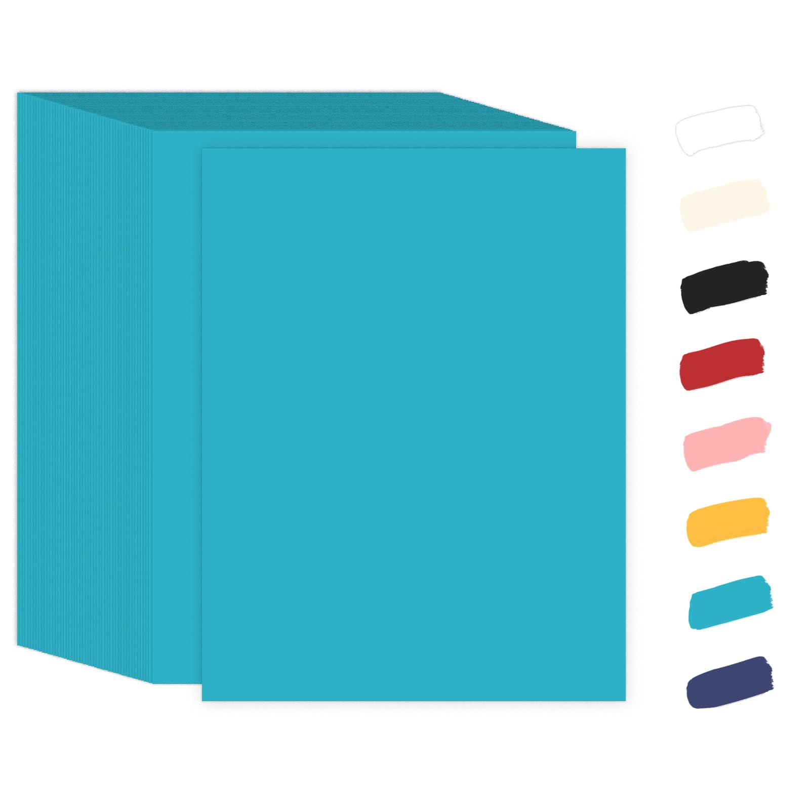 100 Sheets Light Blue AIF9 Cardstock 8.5 x 11 65lb Pastel Paper, Goefun ...
