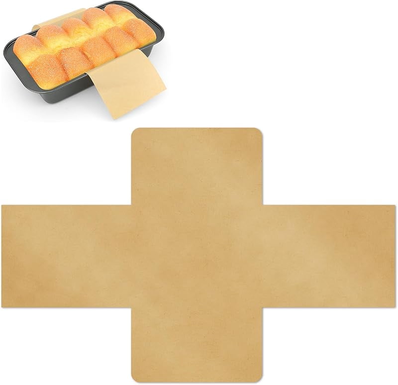 100 Sheets Loaf Pan Liners, Non-Stick Parchment Paper for Baking Toast ...