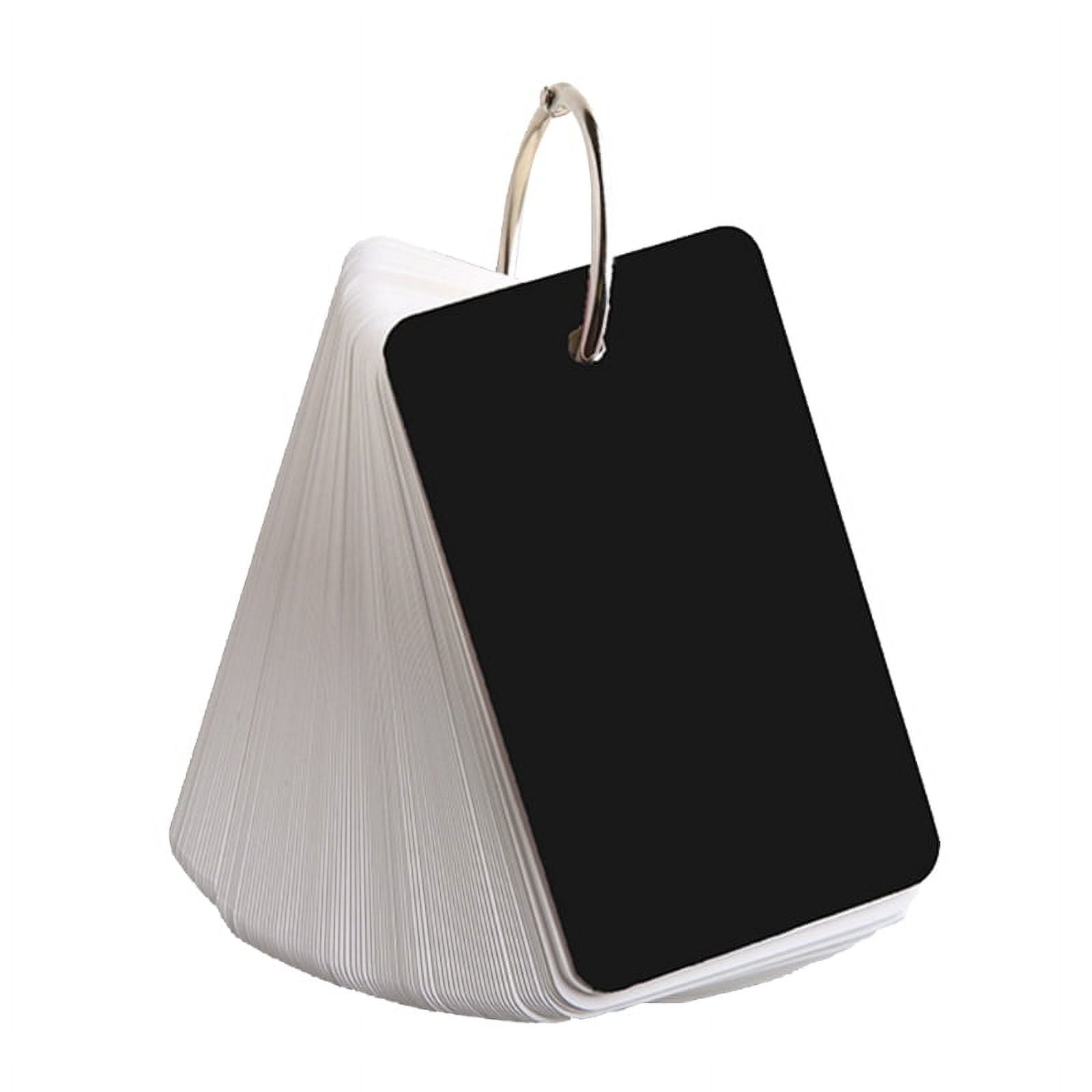 100 Sheets Mini Flipping Cardboard Flash Cards Index Card with Iron ...