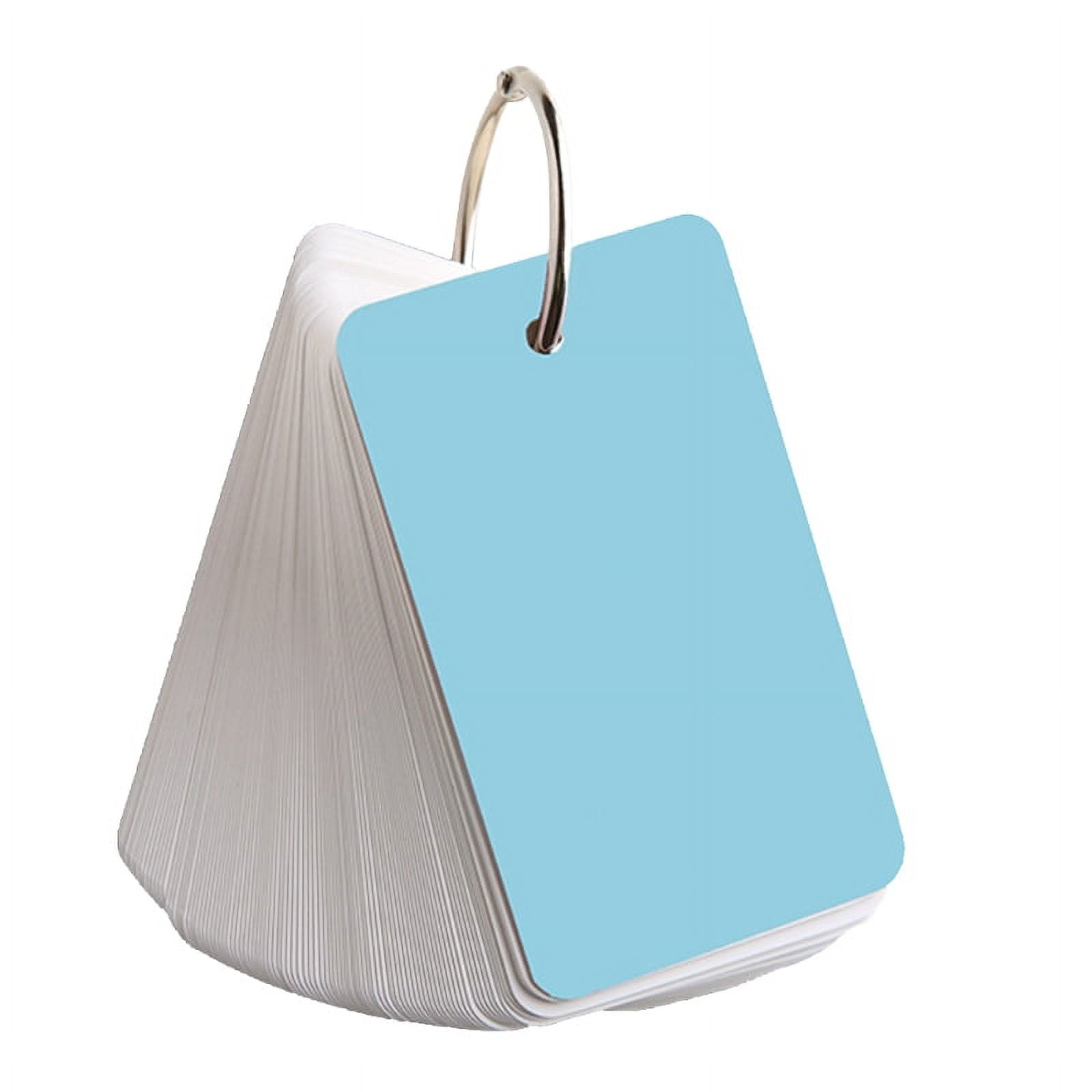100 Sheets Mini Flipping Cardboard Flash Cards Index Card with Iron ...