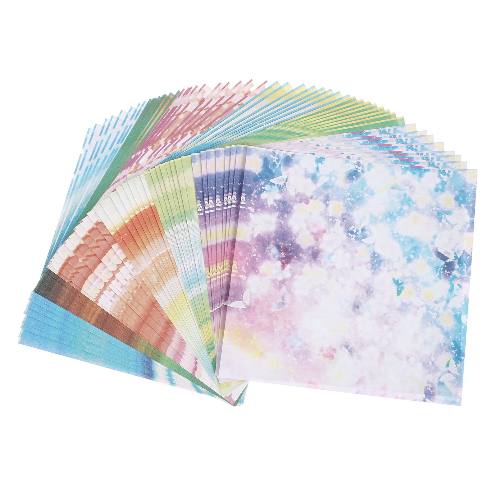 100 Sheets Paper Folding Art Square Shape DIY Crafts Double Sided ...