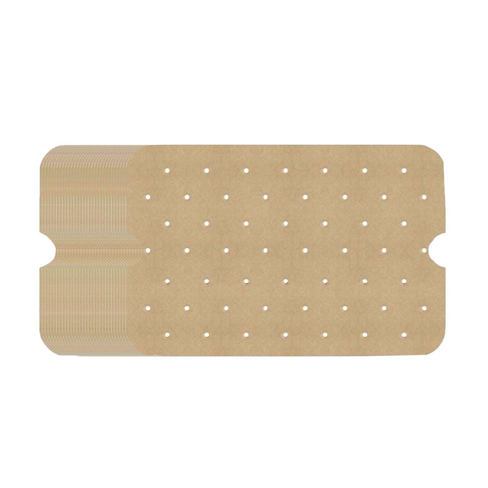 100 Sheets Perforated Fryer Paper Mini Steam Paper Fryer Cooking Liner ...