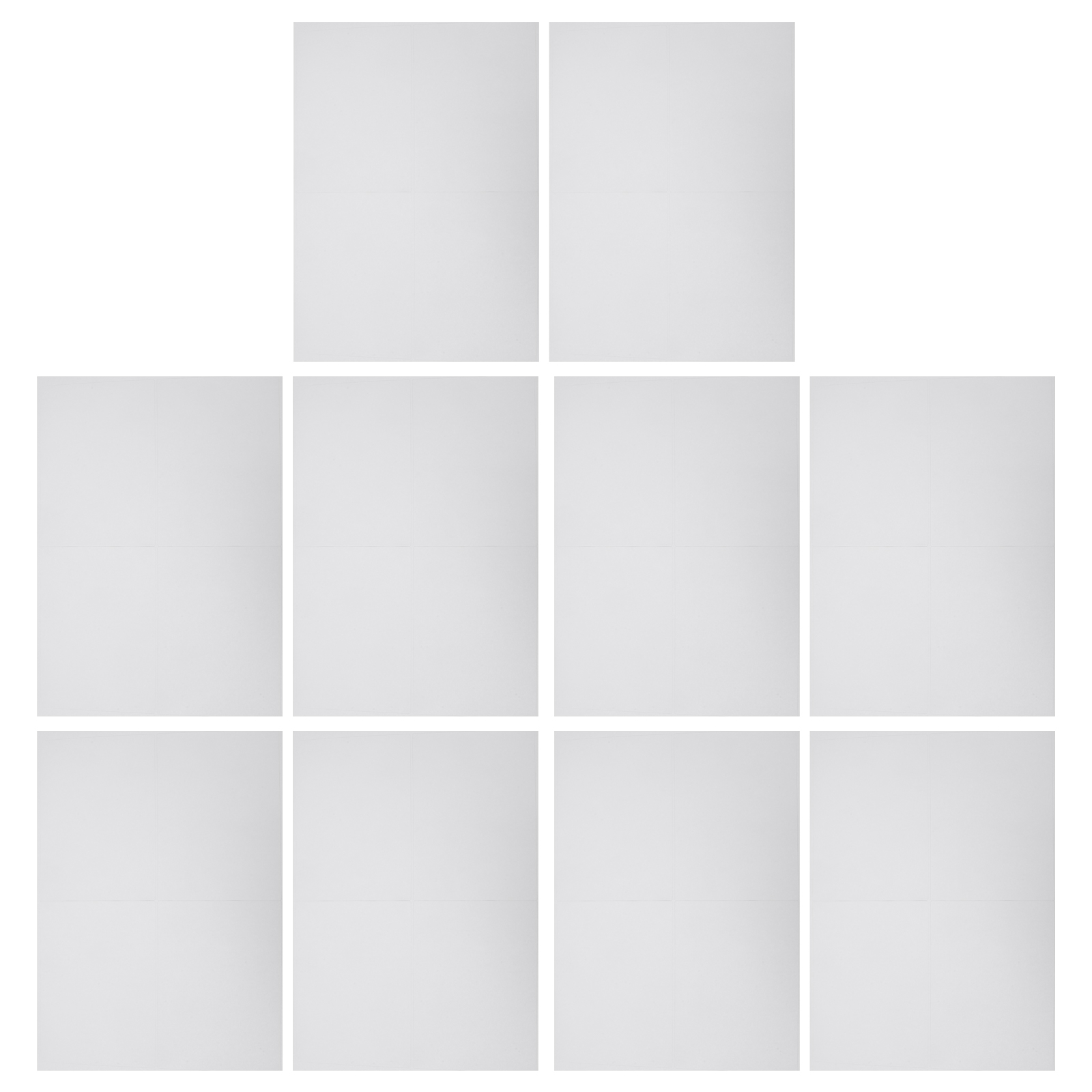 100 Sheets Printable Sticker Paper Sheet A4 Self Adhesive Shipping ...