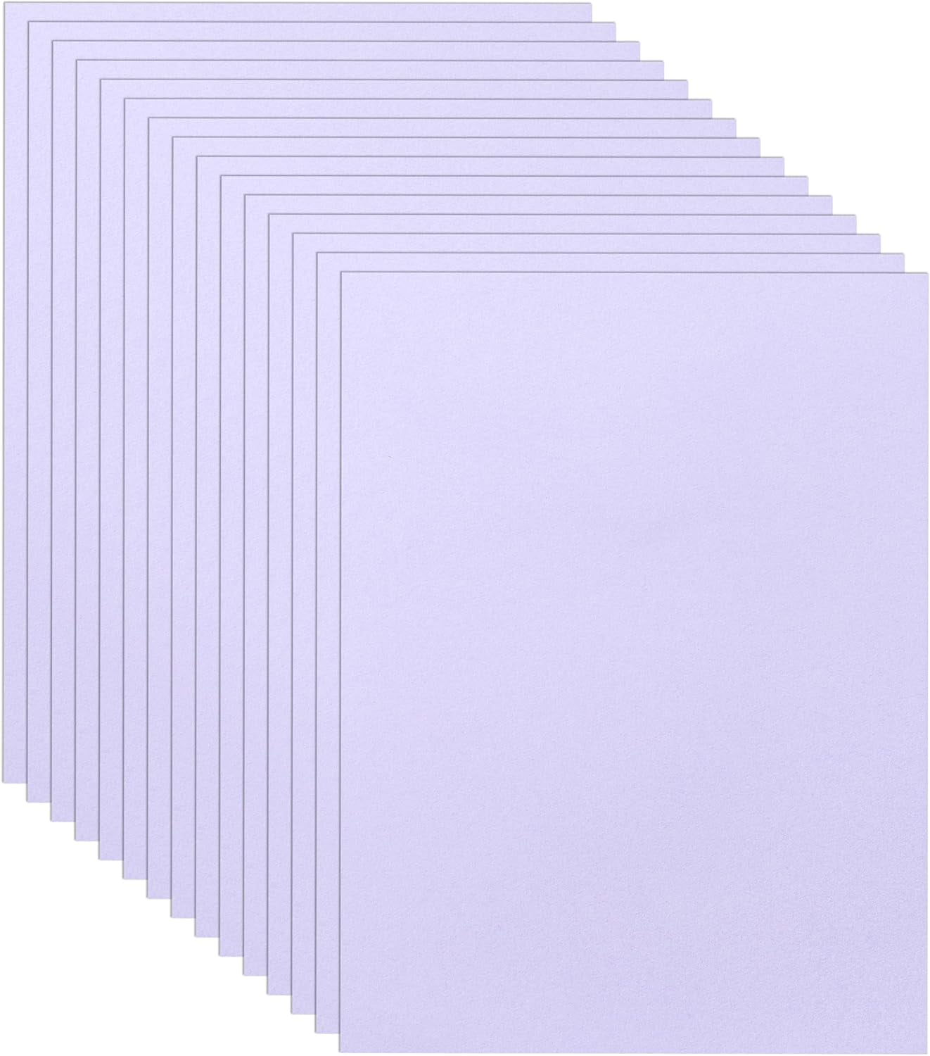 100 Sheets Purple Cardstock 8.5 x 11 Craft Paper, 75lb Light Purple ...