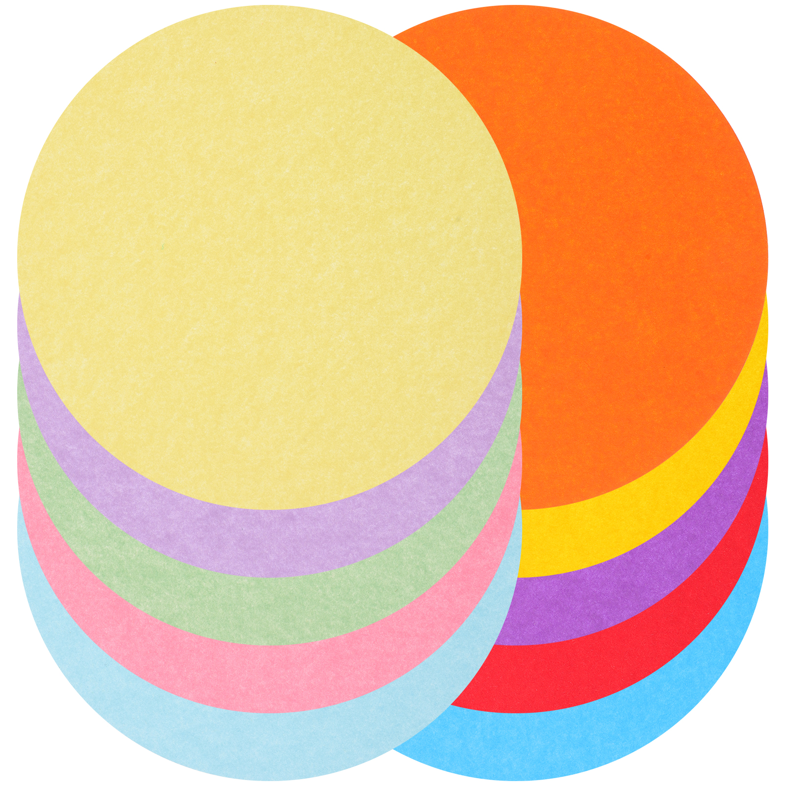 100 Sheets Round Colored Paper Printer Double Side Origami Craft ...