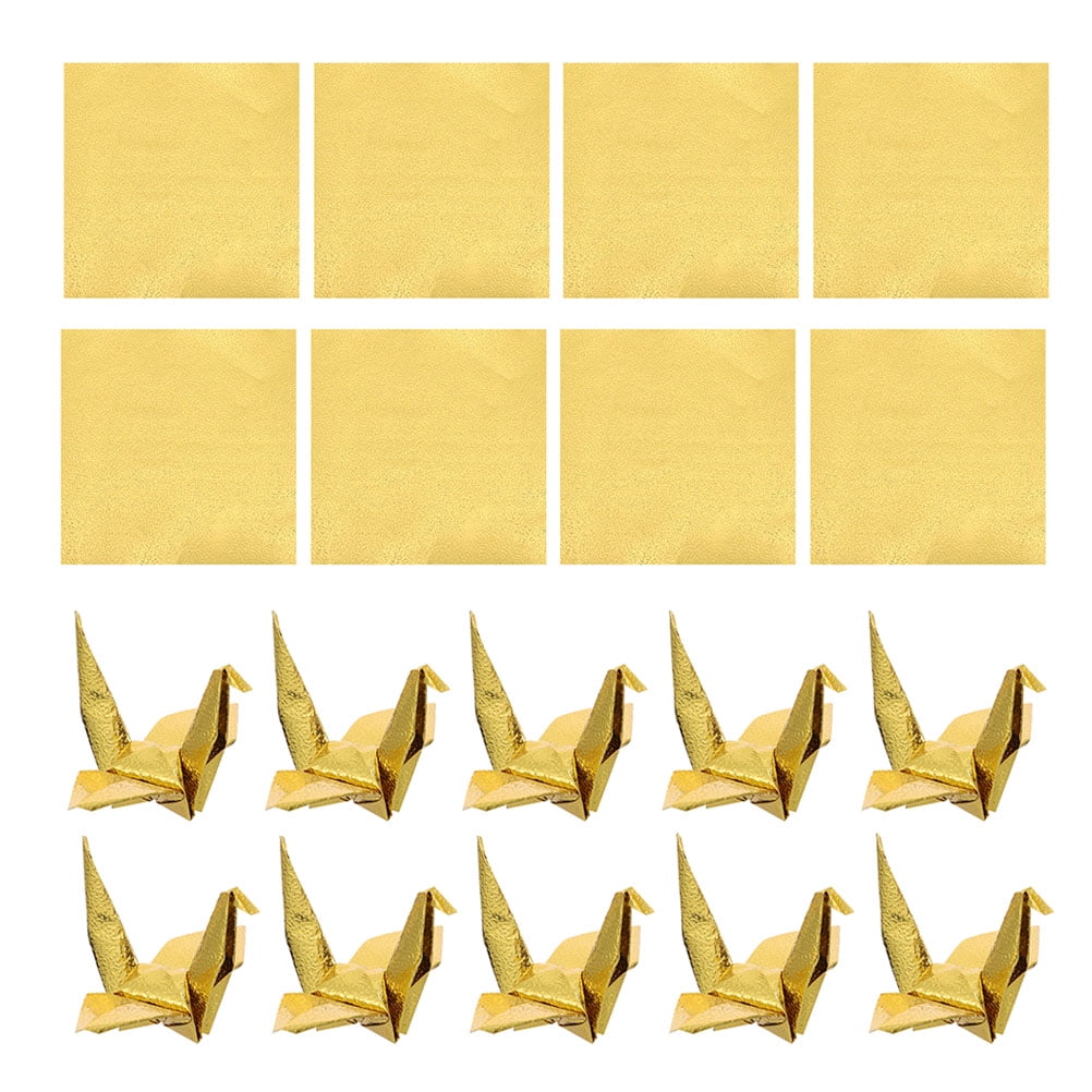 ifundom DIY Coated Origami Paper in Golden for Folded Paper Crafts ...