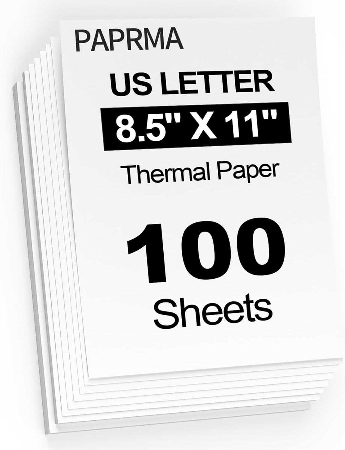 100 Sheets Thermal Printer Paper, 8.5-x-11-inch Thermal Printing Paper ...