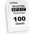 100 Sheets Thermal Printer Paper, 8.5-x-11-inch Thermal Printing Paper ...