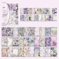 100 Sheets Vintage Flower Scrapbook Paper, Multicolor, Rectangular ...