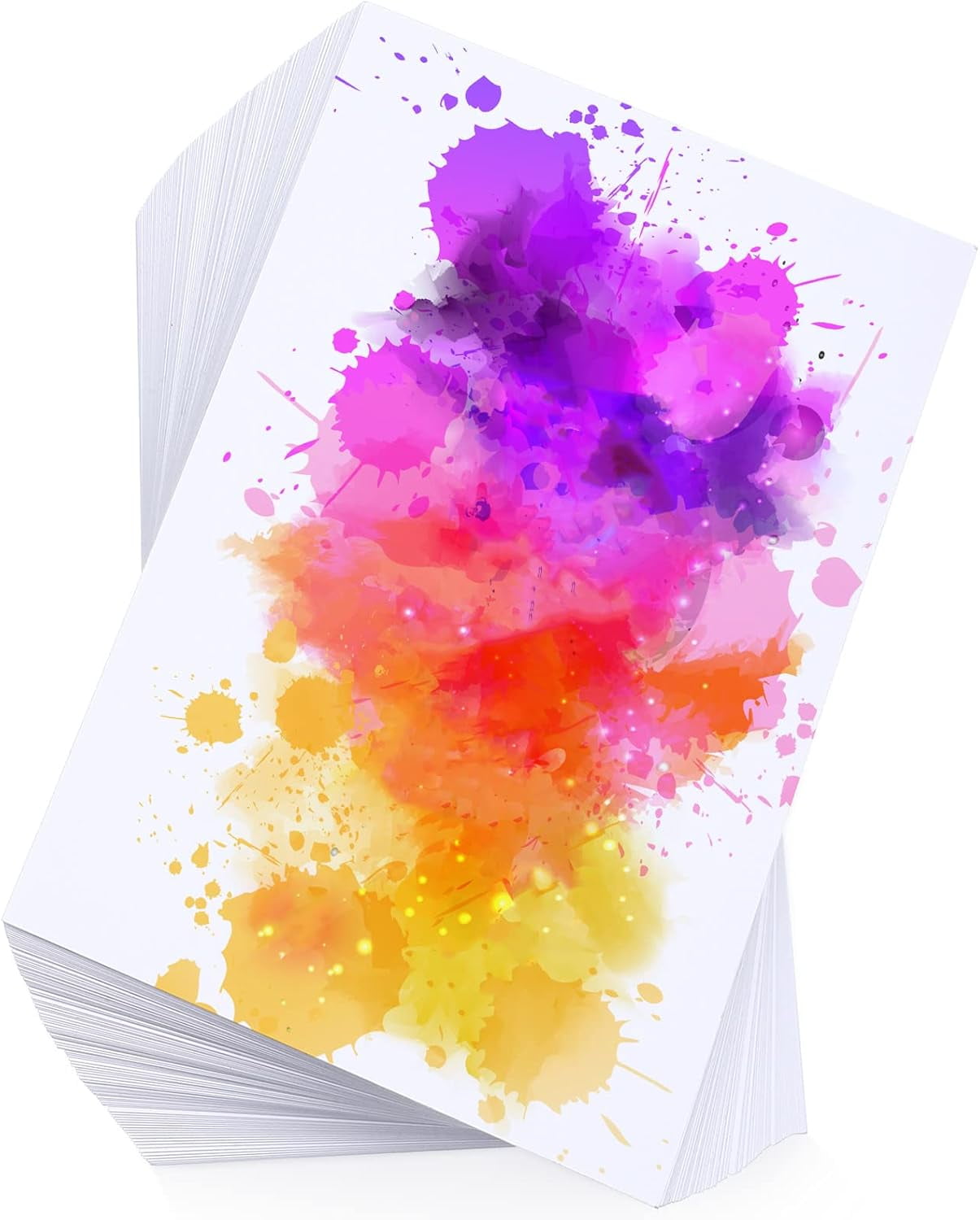 100 Sheets Watercolor Paper Bulk 140 lb/300 GSM White Cold Press Paper ...