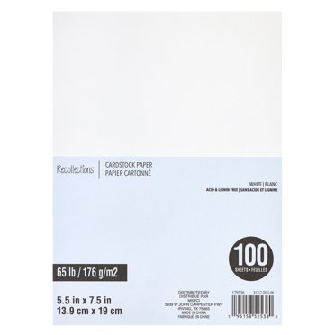 Staples Heavyweight Cardstock Paper, 110 lbs, 8.5" x 11", Blue, 250 ...