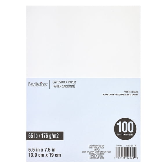 Superfine Printings Heavy Cardstock White | 8.5 x 11 Thick Paper ...