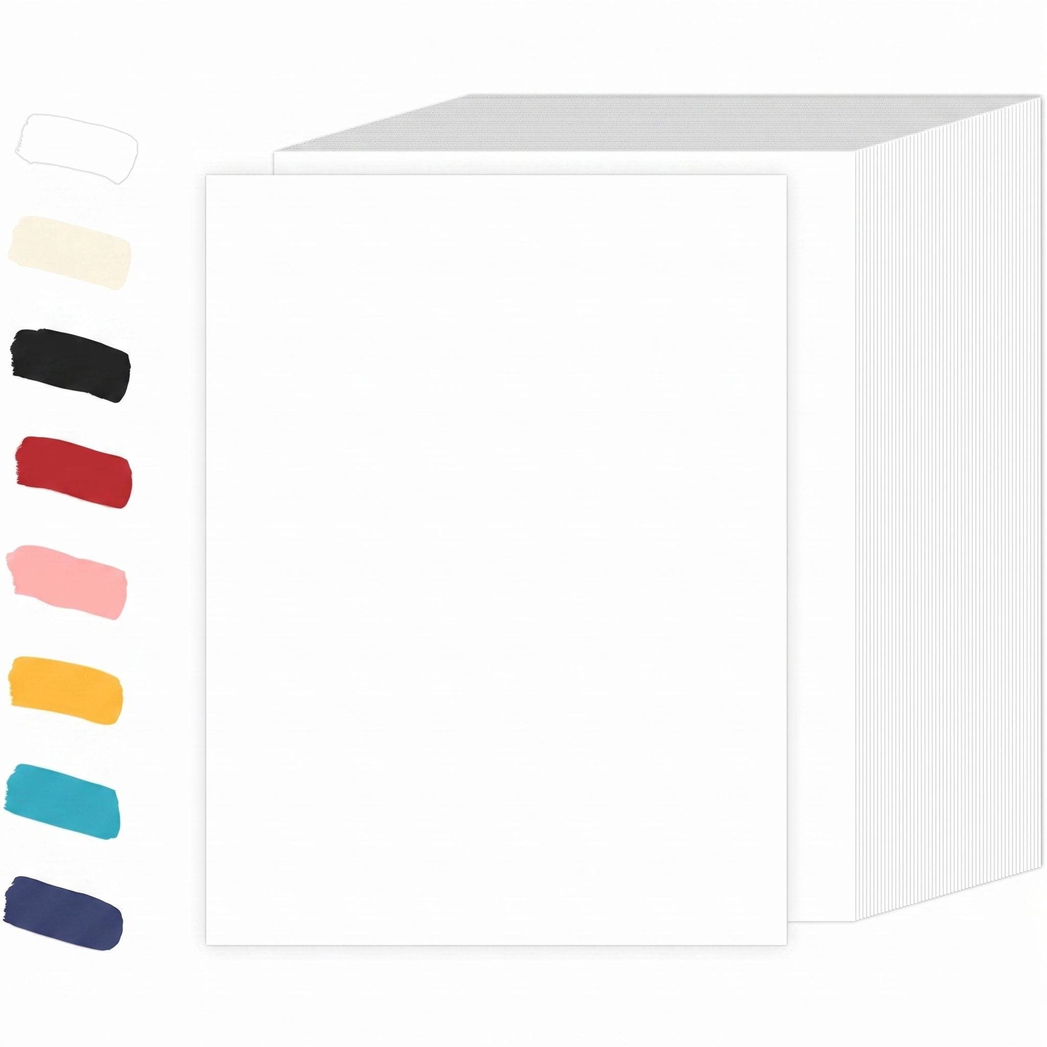 100 Sheets White Cardstock Paper, 65lb Card Stock for Printing and ...