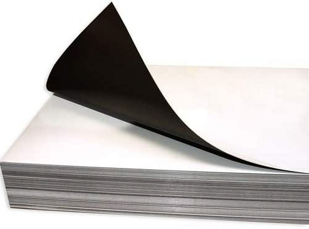 100 Sheets of Glossy Inkjet Printable Magnetic Paper 8.5" x 11 ...