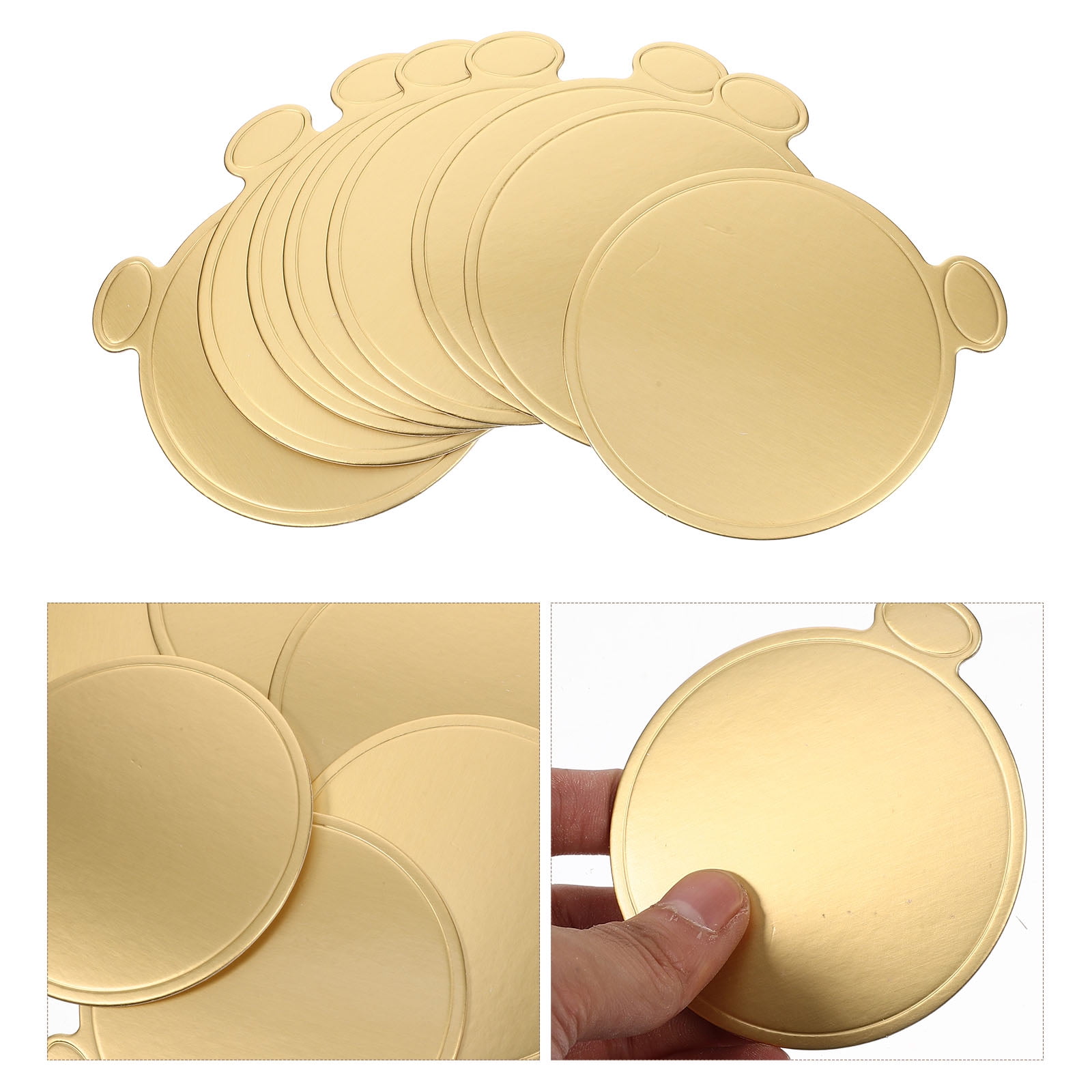 Moluckfu Mini Round Cake Boards Paper 100 Sheets 3.5x3.1x0.04in Bakery ...
