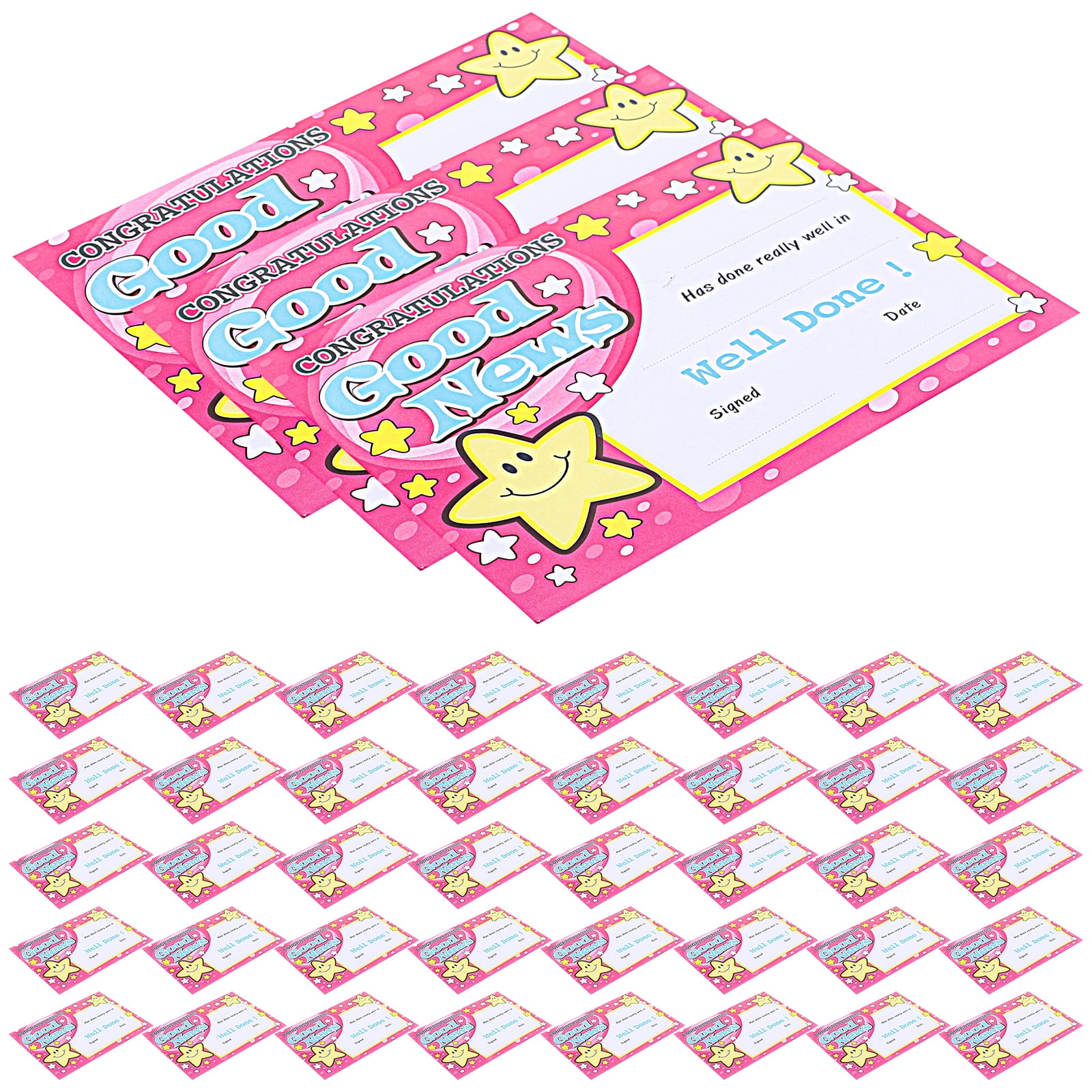 100 Sheets of Student Award Certificates Colorful Printing Certificate ...