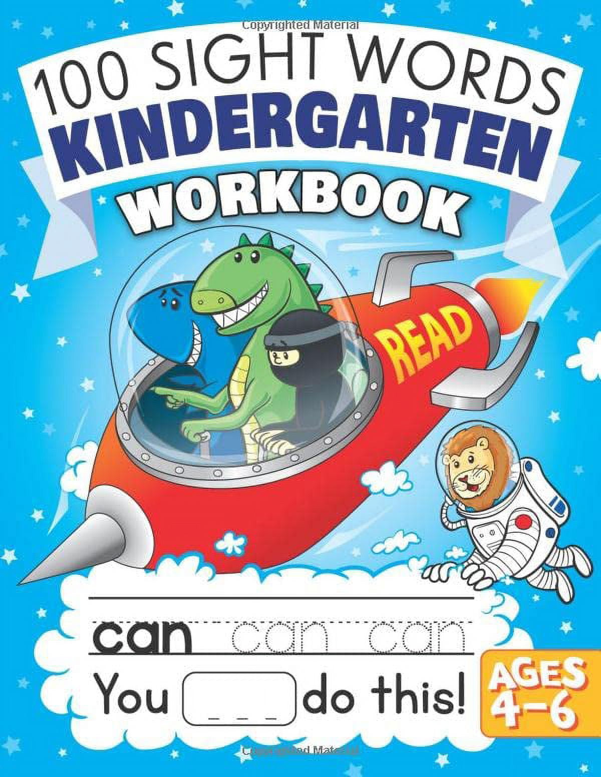 Pre-Owned 100 Sight Words Kindergarten Workbook Ages 4-6: A Learn to ...