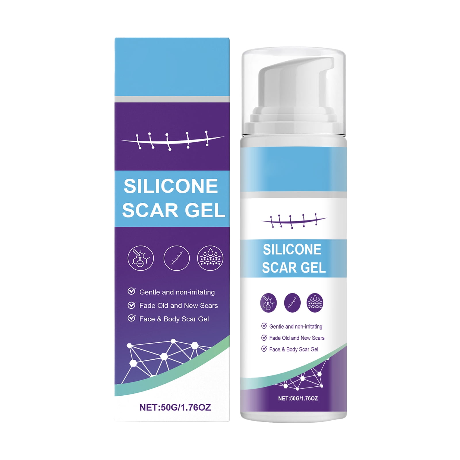 100% Silicone Scar Gel Scar Cream - Scar Gel for Surgical Scars, C ...