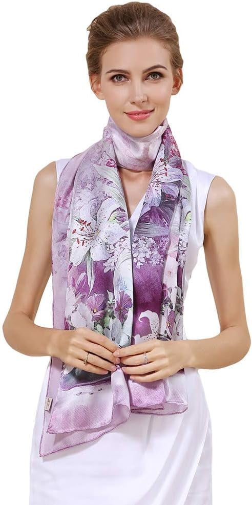 100% Silk Scarves, Extra-Large and XX-Large Silk Long Mulberry Scarf ...
