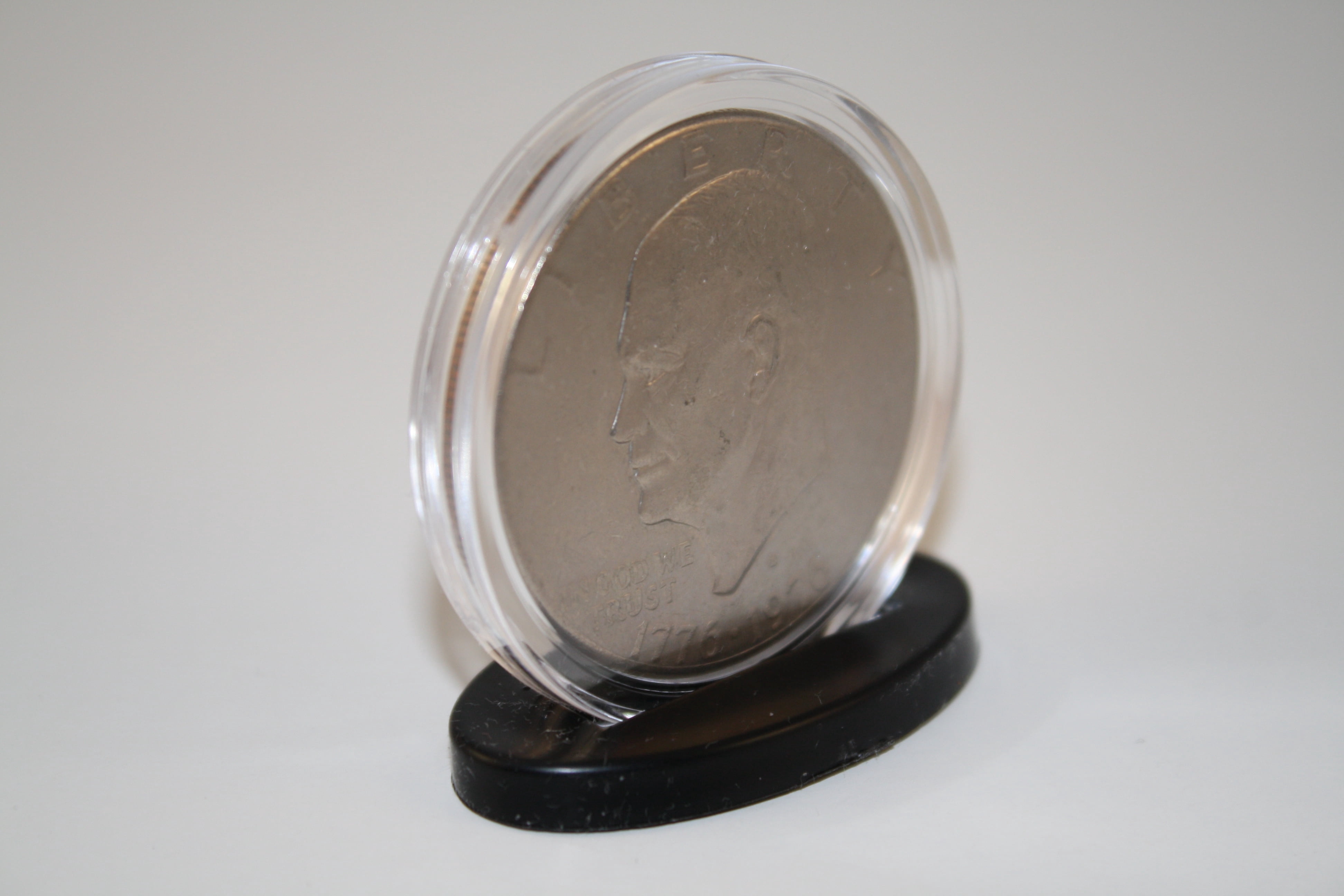 100 Single Coin DISPLAY STANDS for Silver Eagle/Morgan/Peace/IKE Dollar ...
