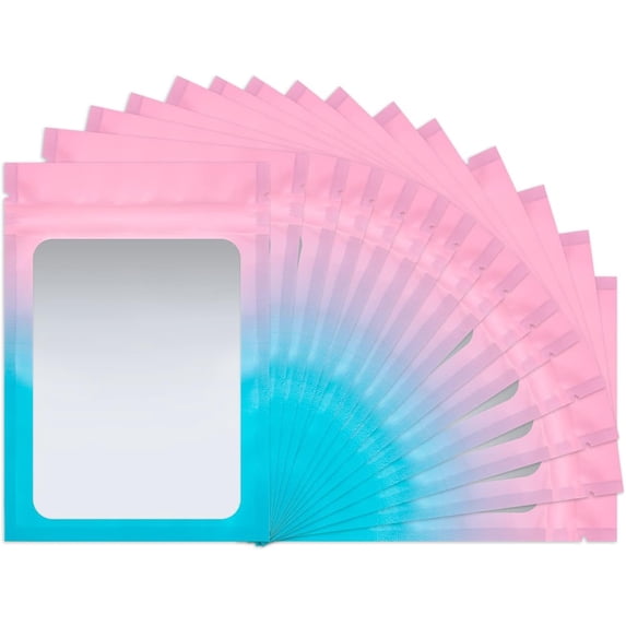 100 Smell Proof Bags 4 x 6 Inch Resealable Mylar Bags with Clear Window ...