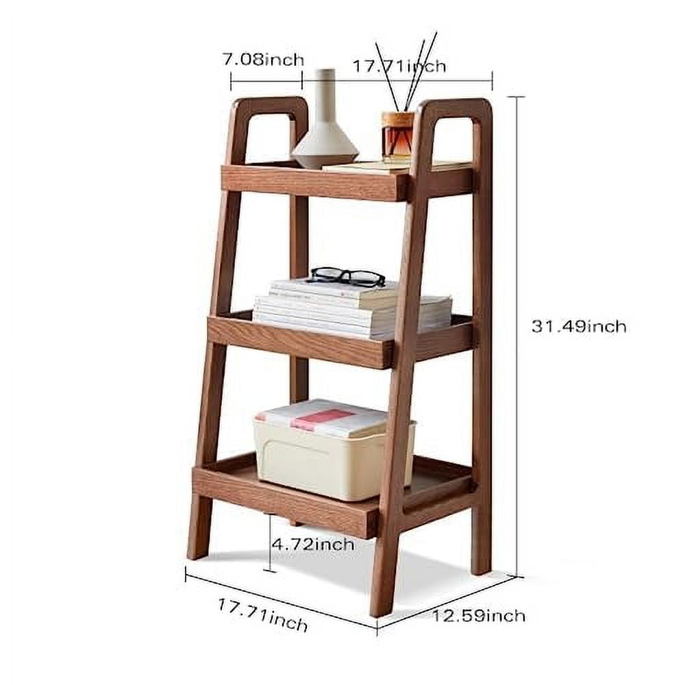 100% Solid Oak Sofa Table - Versatile Design Narrow End Table with 3 ...