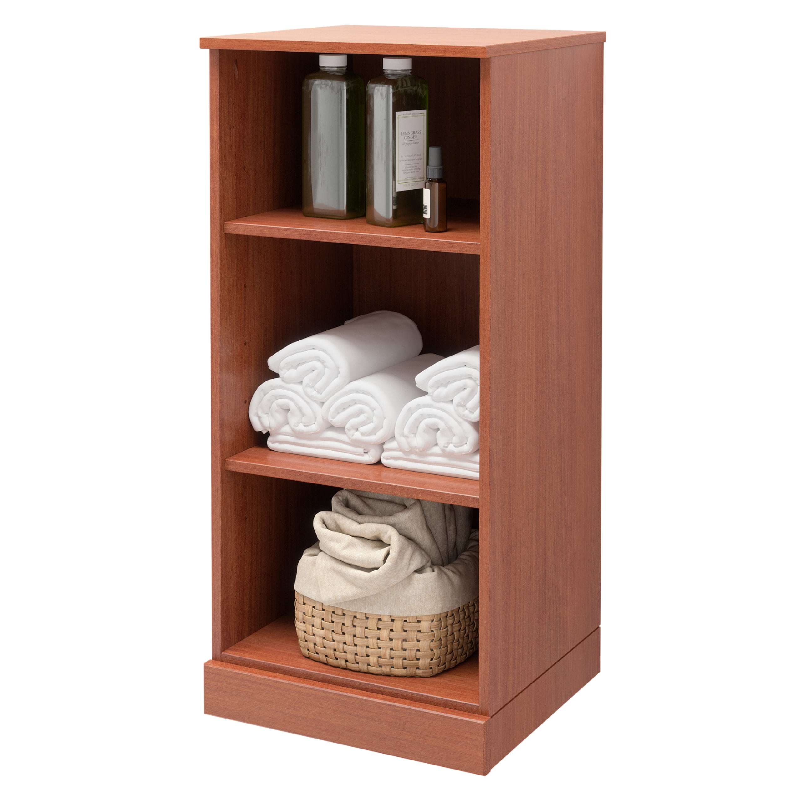 Palace Imports 100% Solid Wood 16.5" Bathroom Cabinet with Adjustable Shelves, Mocha - Walmart.com