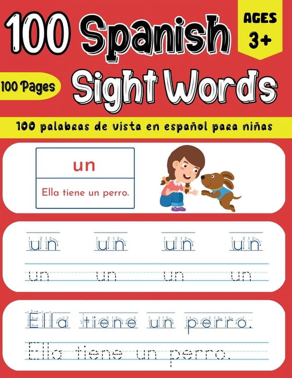100 Spanish Sight Words Illustrated Spanish Workbook for Kids 3 ...
