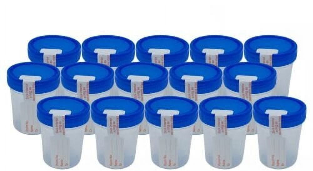 100 Specimen Container with Screw on Leak Resistant Lid Urine ...