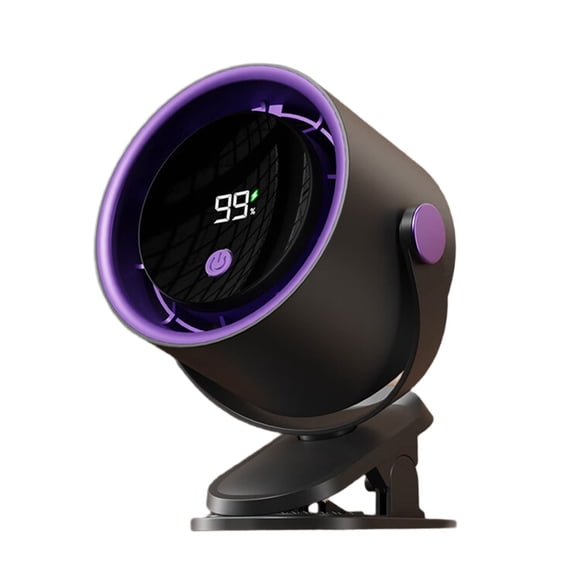 100 Speed Adjustable Clip On Rechargeable Fan With Digital Display ...