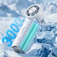 100-Speed Handheld Fan Ice Cooling Digital Display Portable Mini Fan ...